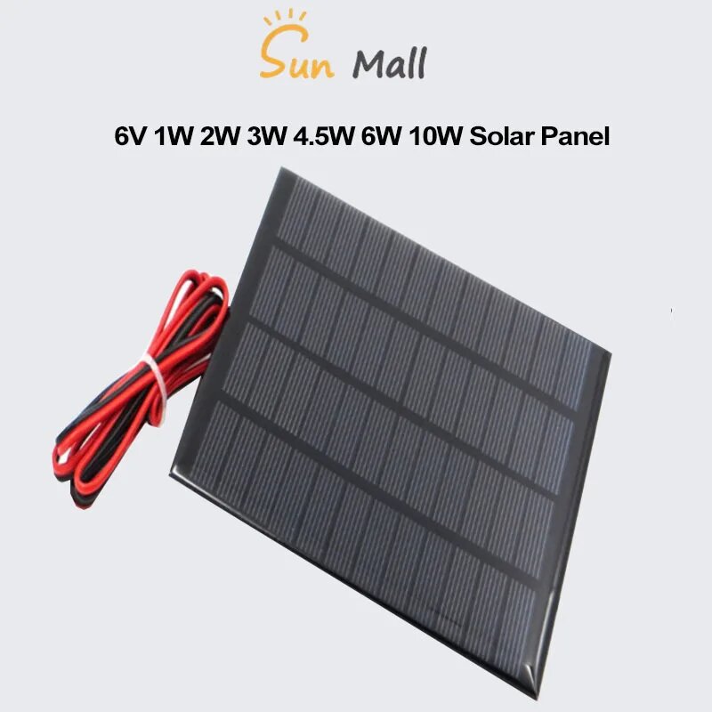 Солнечная панель Heltec Automation 6В 1-10Вт для улицы 6V 3W Solar Panel