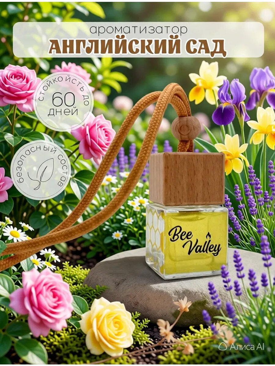 Автомобильный ароматизатор "Английский сад"