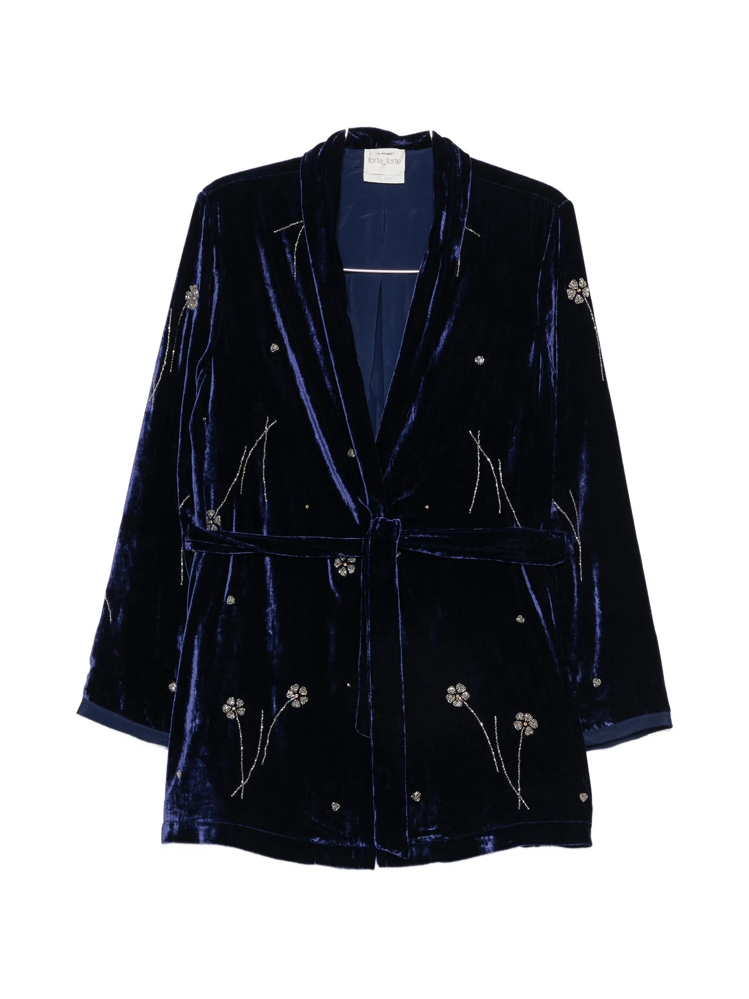 Куртка Bead-embellished velvet jacket