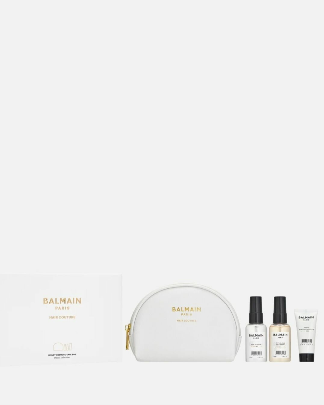 Набор стайлинговых средств для волос BALMAIN white cosmetic styling bag