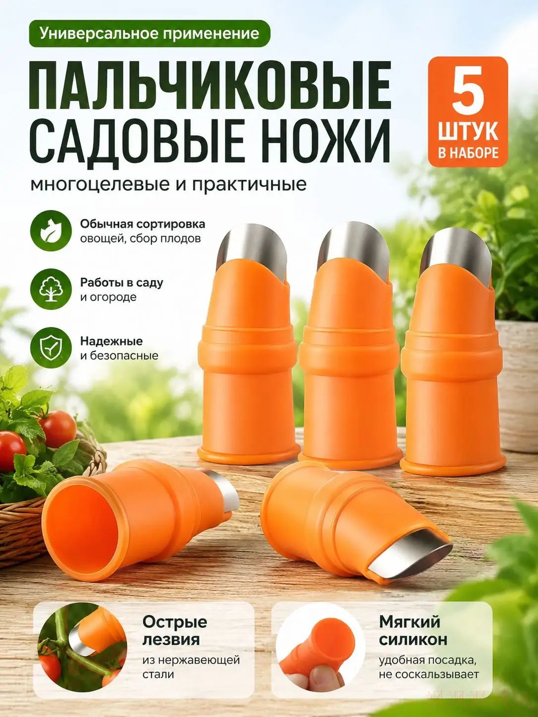 Садовый нож, лезвиеНержавеющая сталь