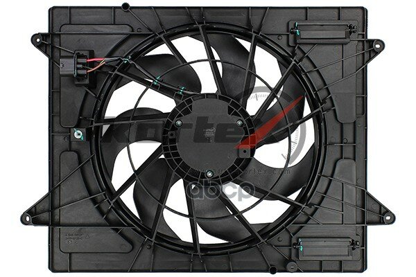 Вентилятор JETOUR T2 охлаждения радиатора с кожухом в сборе KORTEX KORTEX арт. KFD225