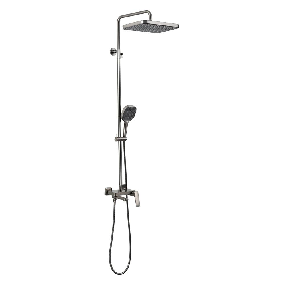 Душевая система Gappo G2428-9 цвет Оружейная сталь