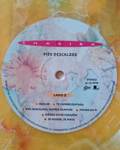 Виниловая пластинка Shakira - Pies Descalzos /> Vinyl, LP, Album, Reissue, New