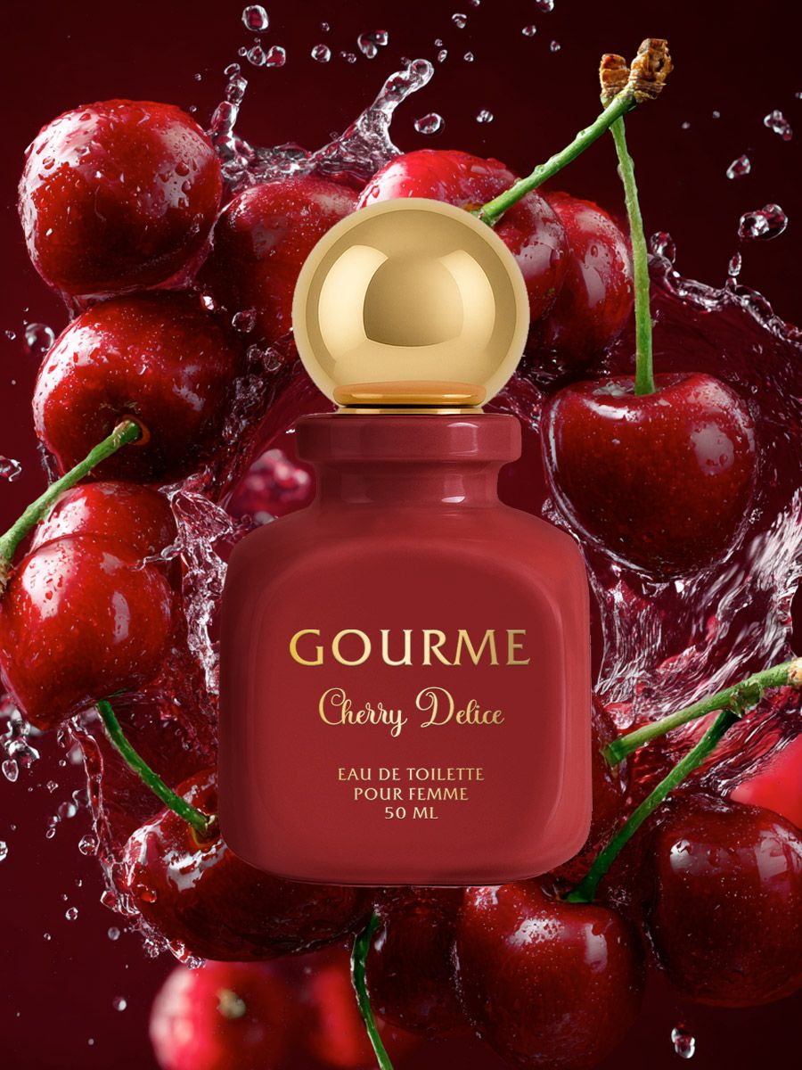 EUROLUXE /Туалетная вода женская Gourme Cherry delice 50 мл вишня , ваниль , пралине