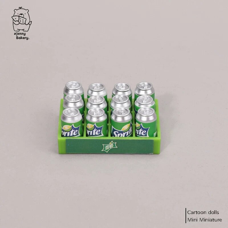 Миниатюрная модель содовой банки Sprite - 12 банок для игры или декора дома