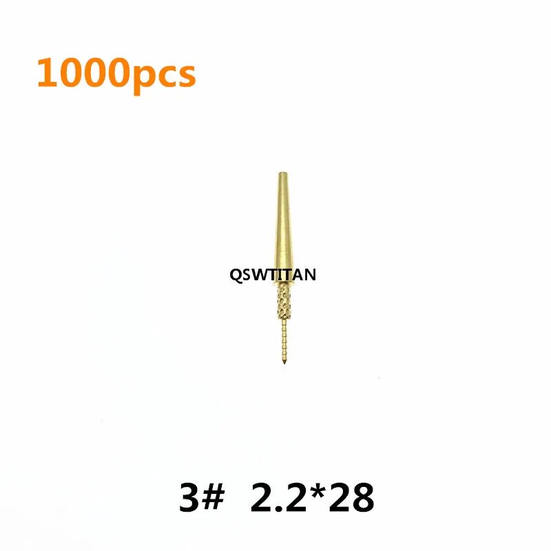 Латунные штифты QSWTITAN для стоматологических лабораторий 1000pcs number 3