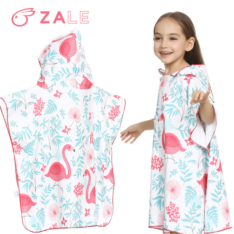 Пляжный плащ ZALE M, с принтом, 65x13 см