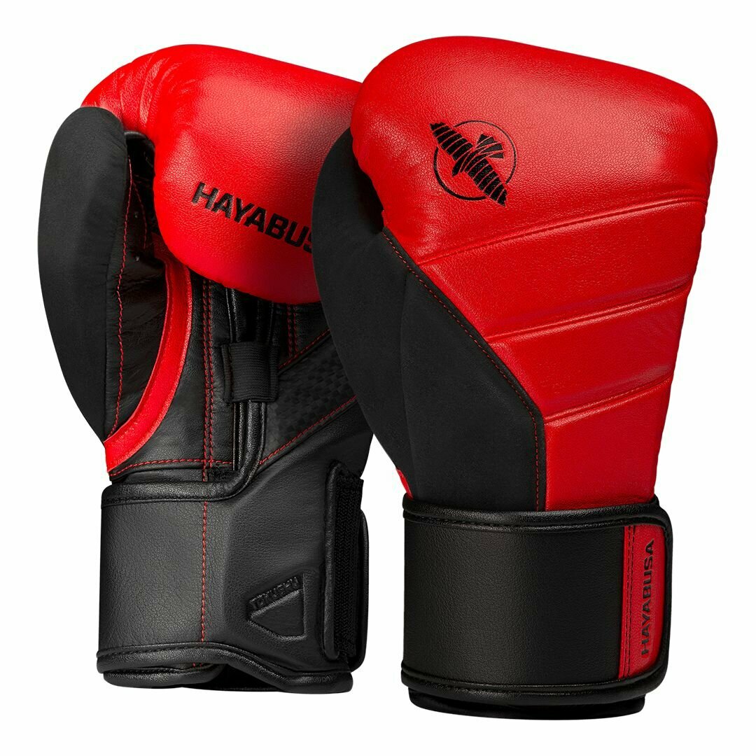 Перчатки боксерские HAYABUSA T3 Boxing Gloves, 16 унций, красно-черные