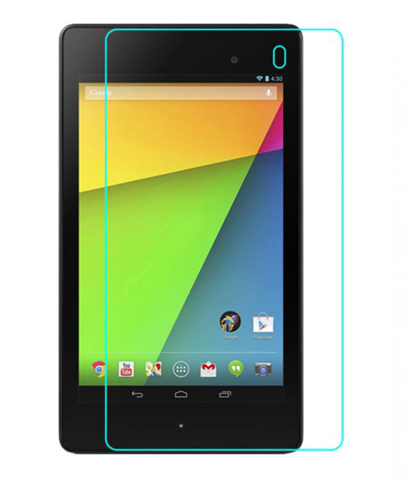 Защитное противоударное стекло MyPads для планшета Asus Google Nexus 7 II 2 с олеофобным покрытием