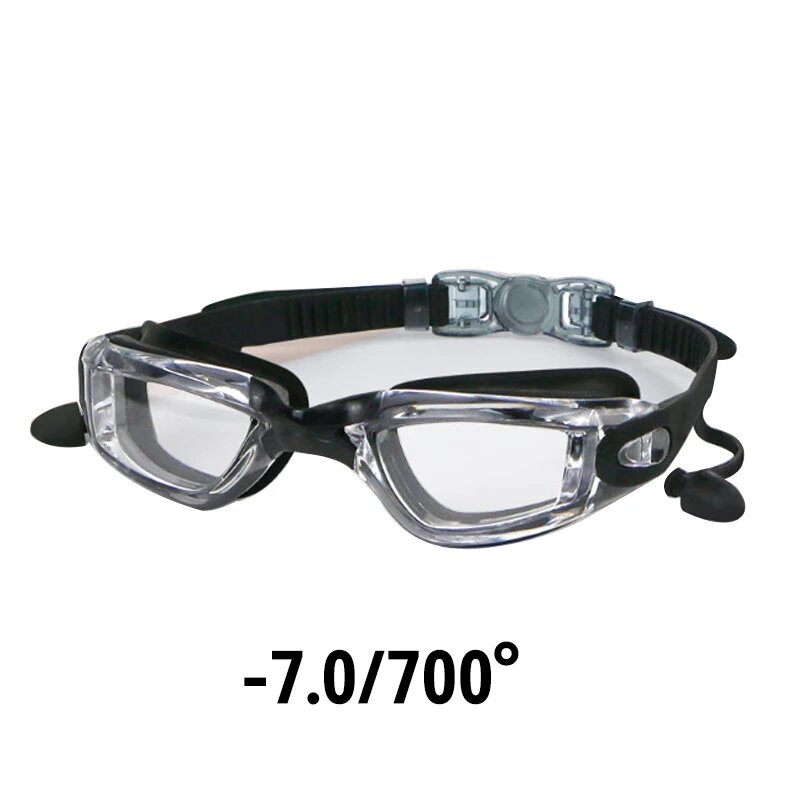 Очки для плавания черные -7.0 Degree