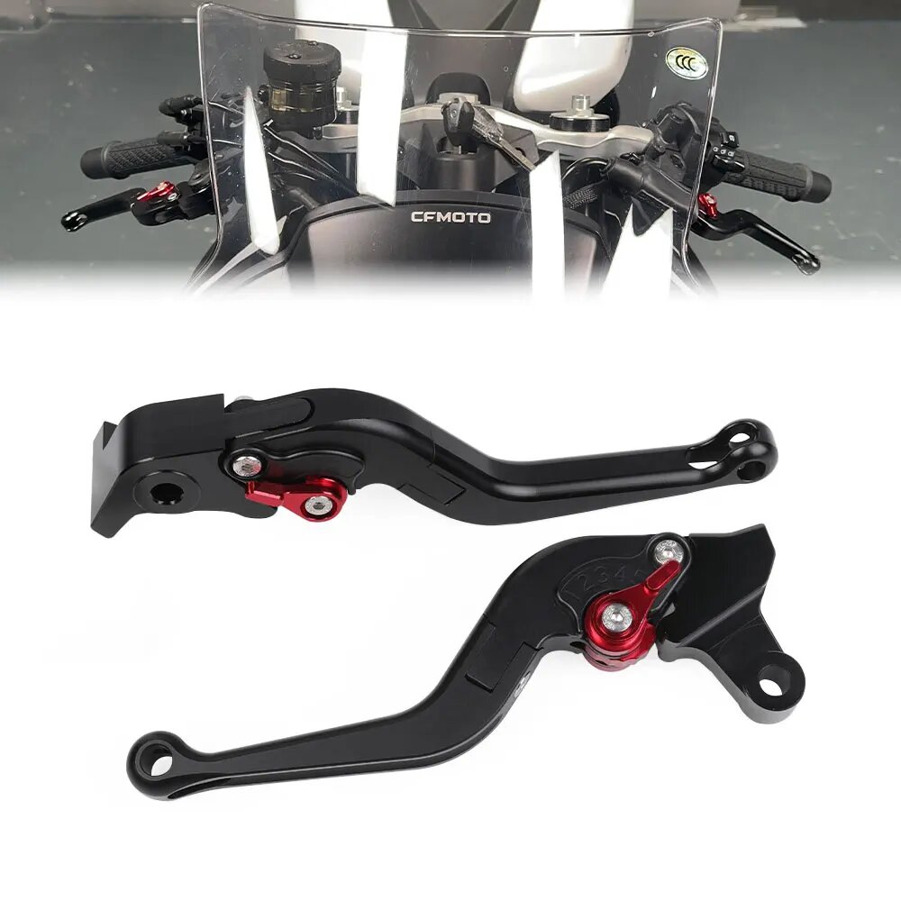 Складной короткий рычаг тормоза и сцепления 2025 NK675 675NK для CFMOTO 675SR-R 675SS 500SR VOOM 675 SS/NK/SRR 675SRR 2026