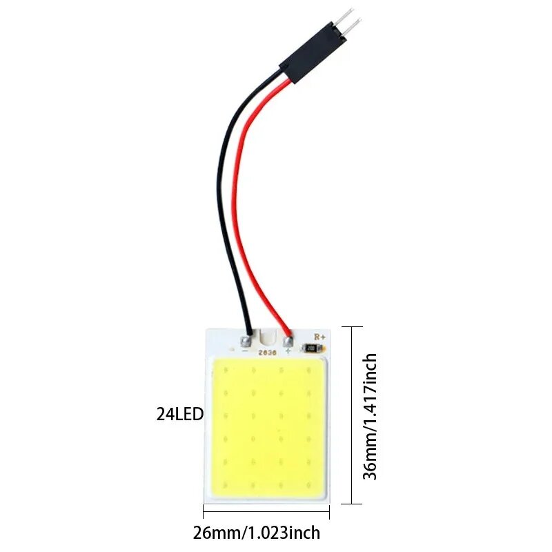 C5W Festoon Светодиодная лампа 31 мм 36 мм 39 мм 41 мм T10 W5W Светодиодный светильник 24 LED, 10pcs