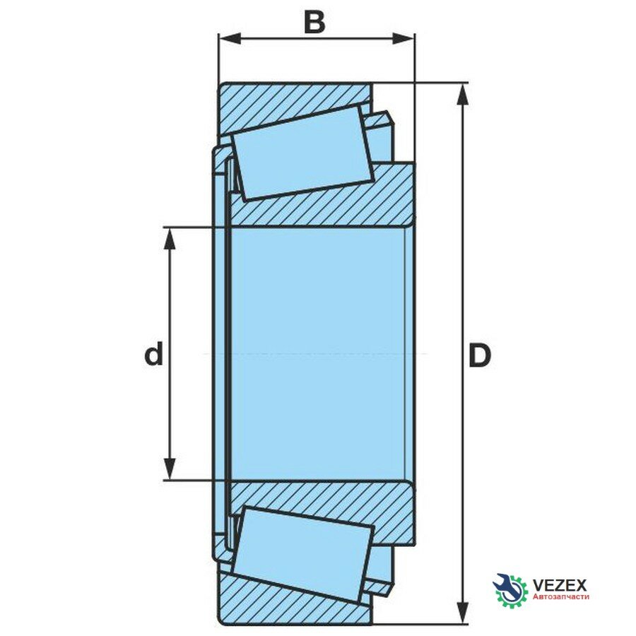 BPW 0264102500 подшипник роликовый! ступицы наруж. 52x110x42.3 \BPW, Kassbohrer 6.5-9t, MAN F03