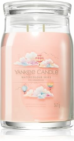 Свеча Yankee Candle Watercolour Skies Signature, унисекс, розовый, 567 г