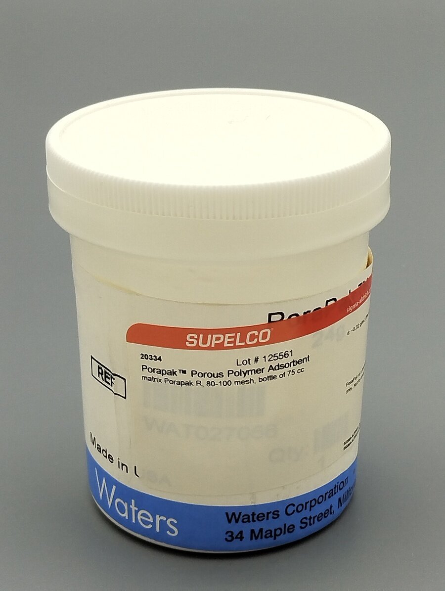 Пористый полимерный адсорбент Porapak, матрица Porapak R, 80-100 меш (20334), Sigma-Aldrich, США