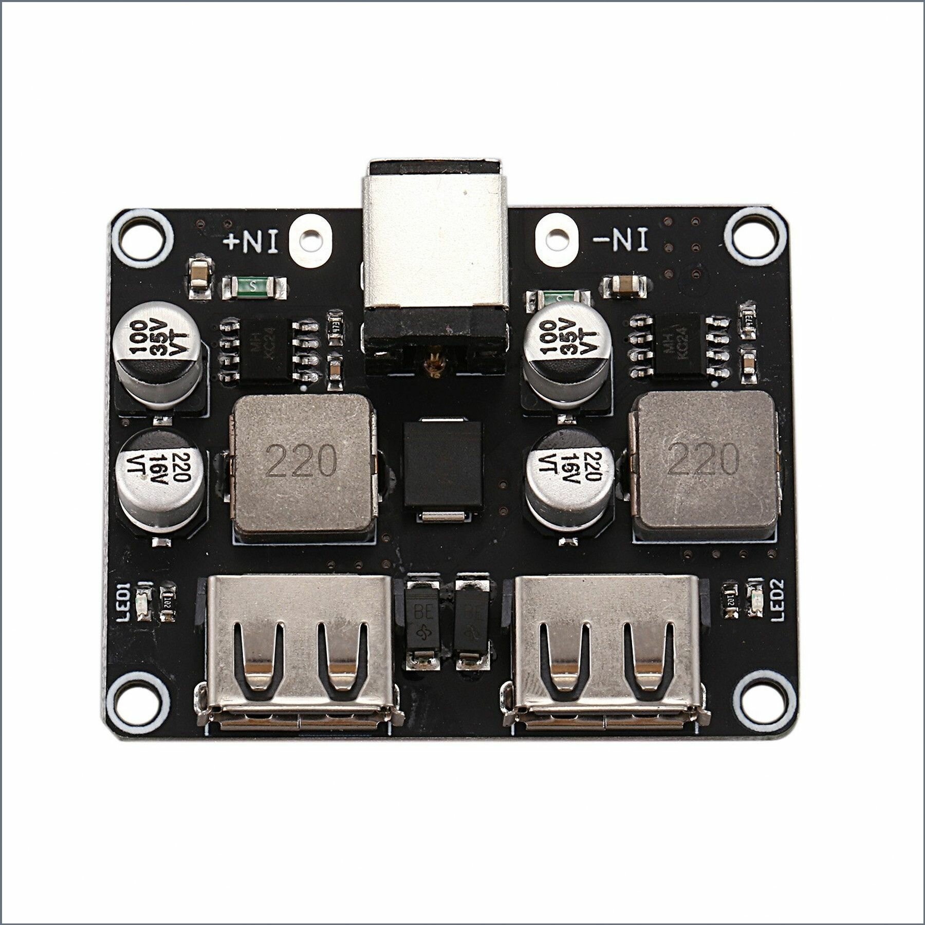 2-канальный Usb Qc3.0 Qc2.0 DC-DC понижающий преобразователь зарядный модуль 6-32 В 9 В 12 В 24 В для быстрой быстрой зарядной платы 3 В 5 В