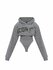 Боди бельевое DSQUARED2 Logo-patch hoodie body, размер 2XS