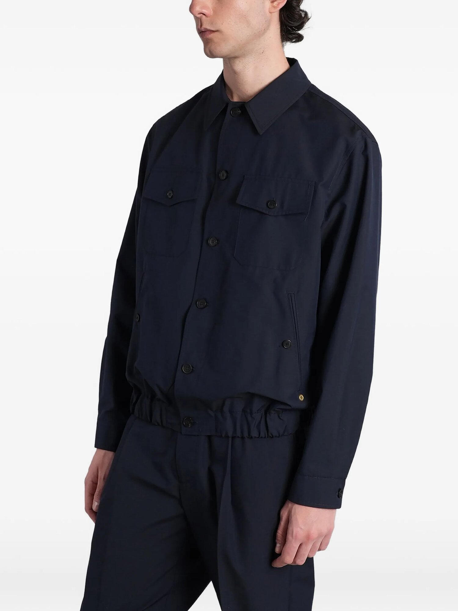 Куртка GRAYED Elasticated-hem jacket, размер 46, синий — фото 1