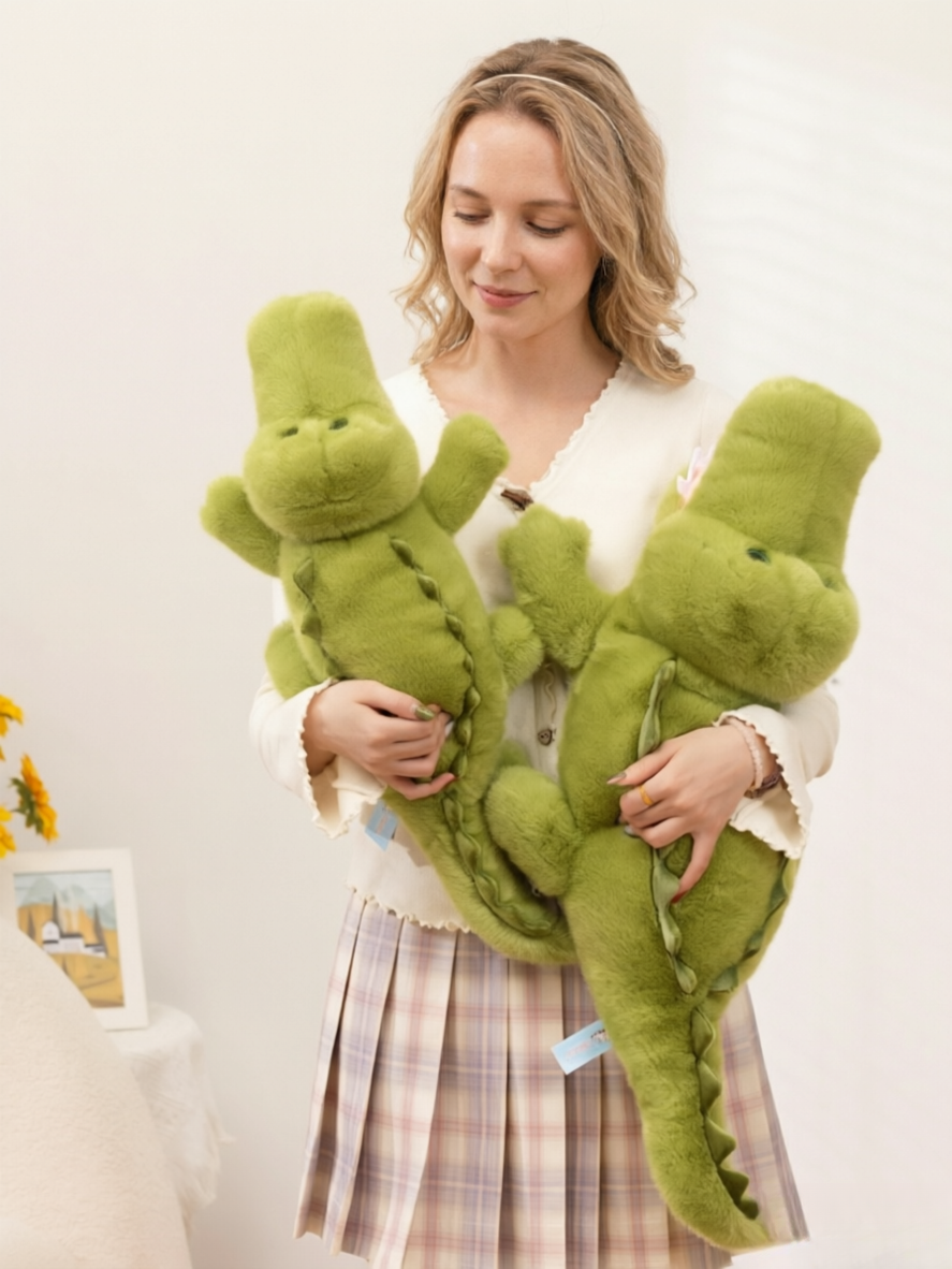 65cm зеленая игрушка-крокодил, милый и реалистичный плюшевый, подарок для ребенка или на день рождения