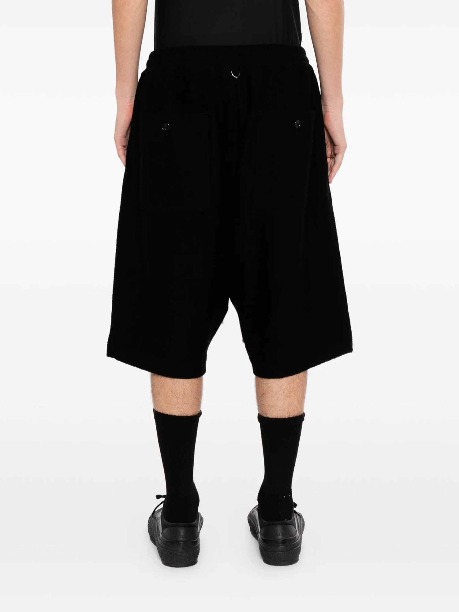 Шорты MASTERMIND Skull-print drawstring shorts, размер 48, черный — фото 1