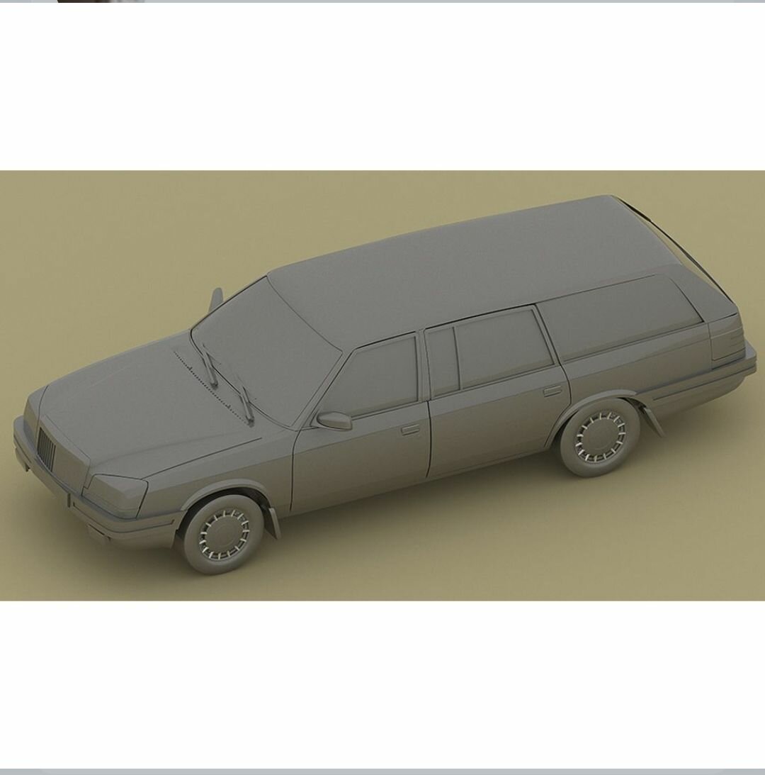 Москвич Калита Универсал. Проектный автомобиль. Масштабная модель 1:72.