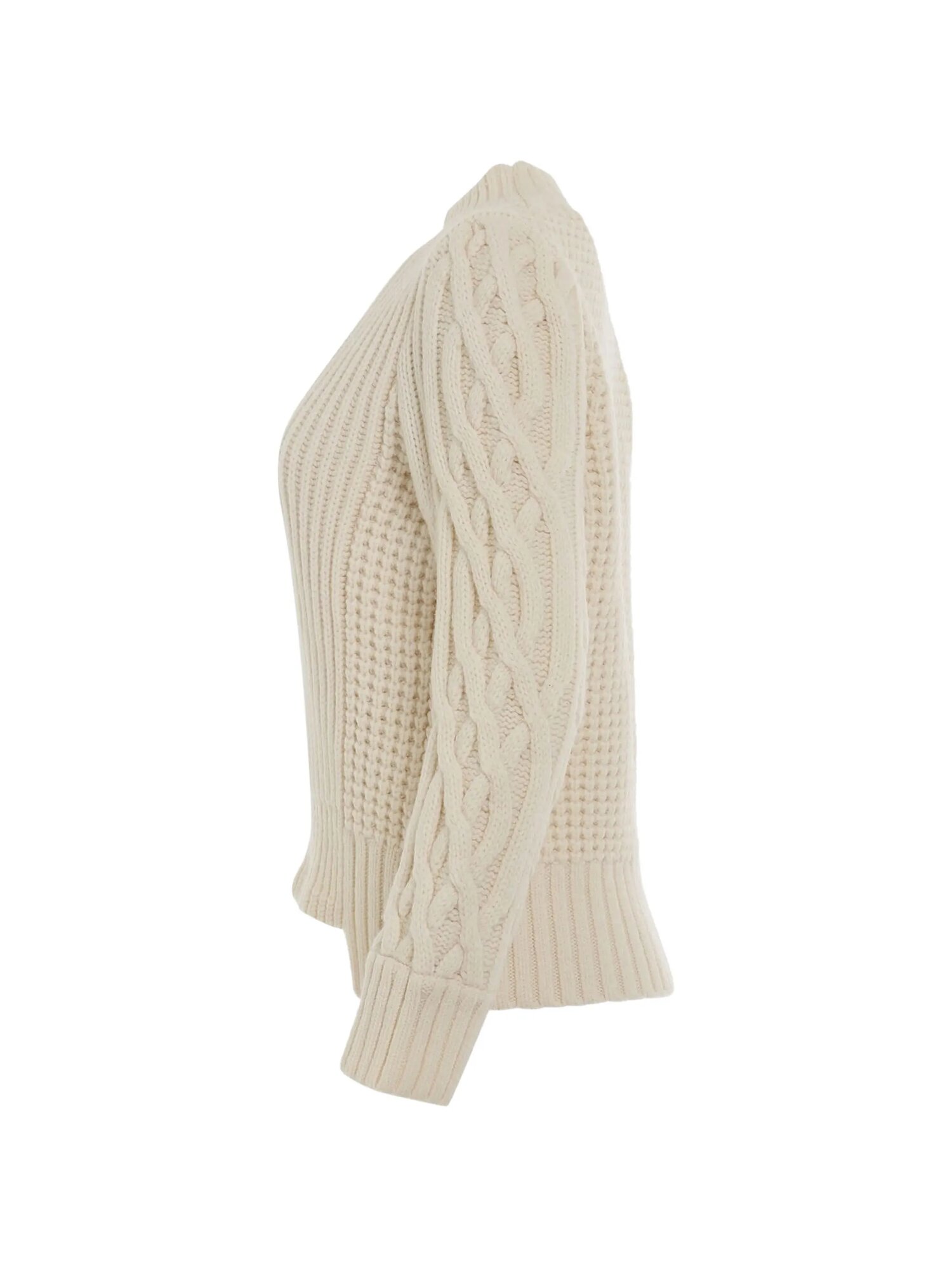 Свитер Sacai Cable-knit ribbed sweater, размер 42, , разноцветный — фото 1