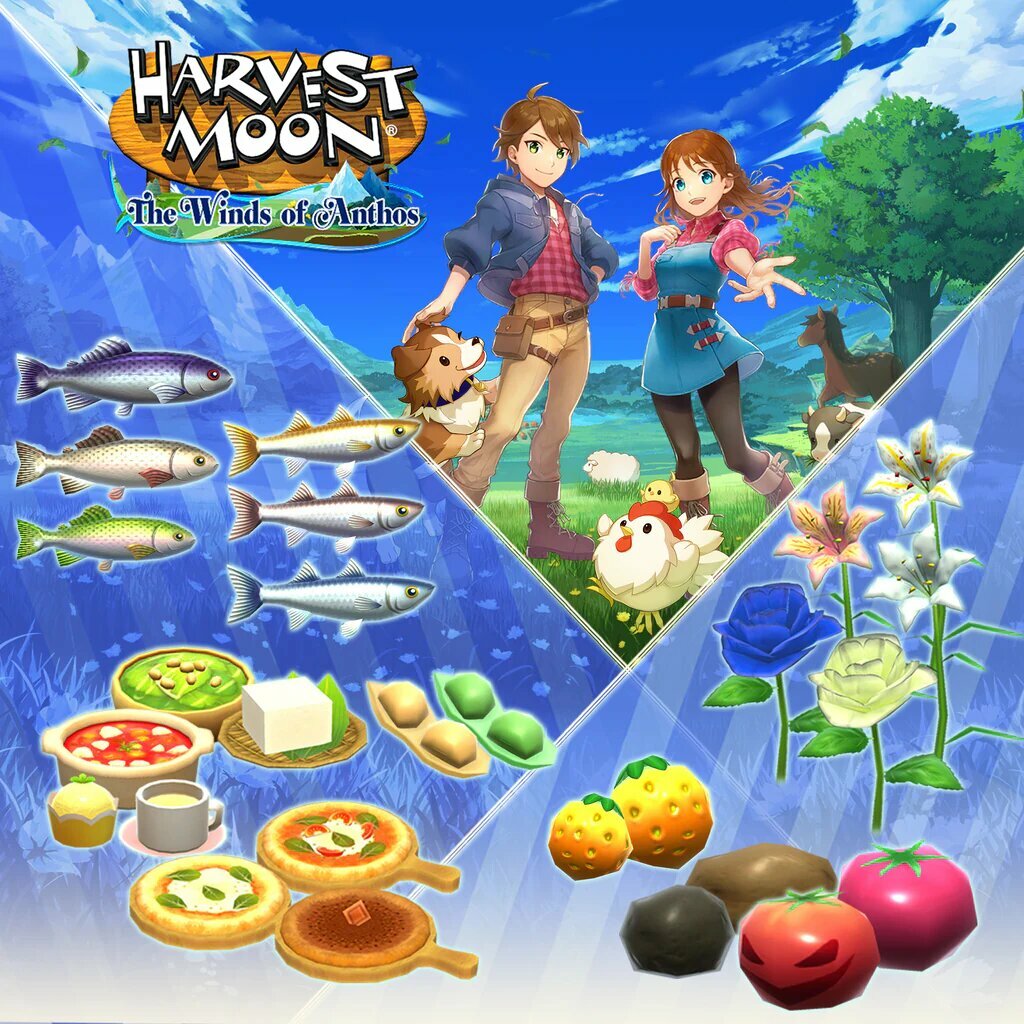 Дополнение Harvest Moon: The Winds of Anthos - New Crops, Fish, and Recipes Pack, цифровое издание PlayStation 5, регион Индия / код пополнения баланса