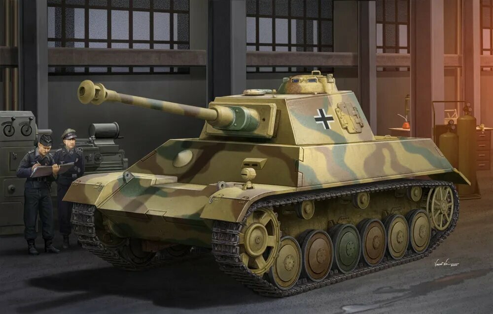 HOBBYBOSS 80150 1/35 German Pz. Kpfw. III/IV на стандартном шасси L Модельный комплект Танки