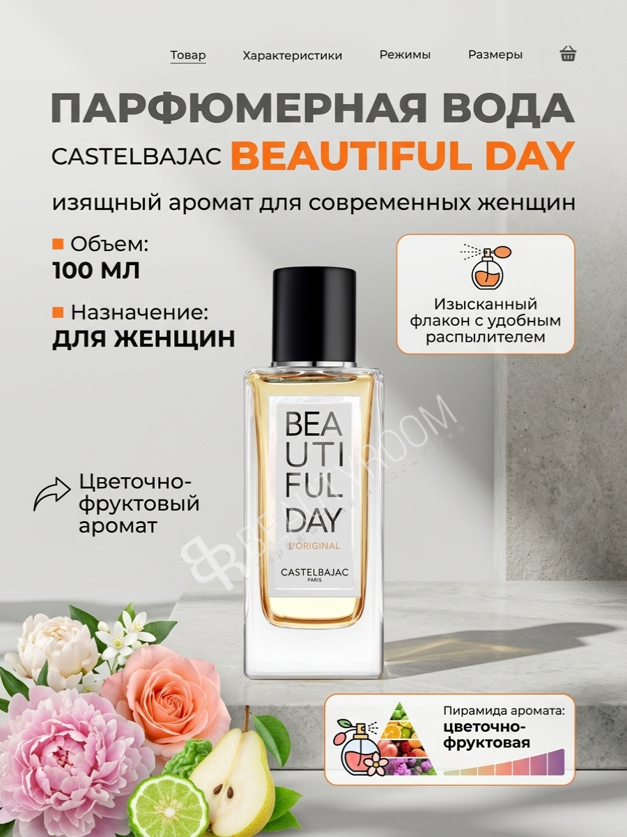 Парфюмерная вода Castelbajac Beautiful Day L'Eau Original 100 мл.