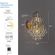 Люстра Clear Lighting "Белые кристаллы", LED, 3 цвета света, E14，прозрачный крис...