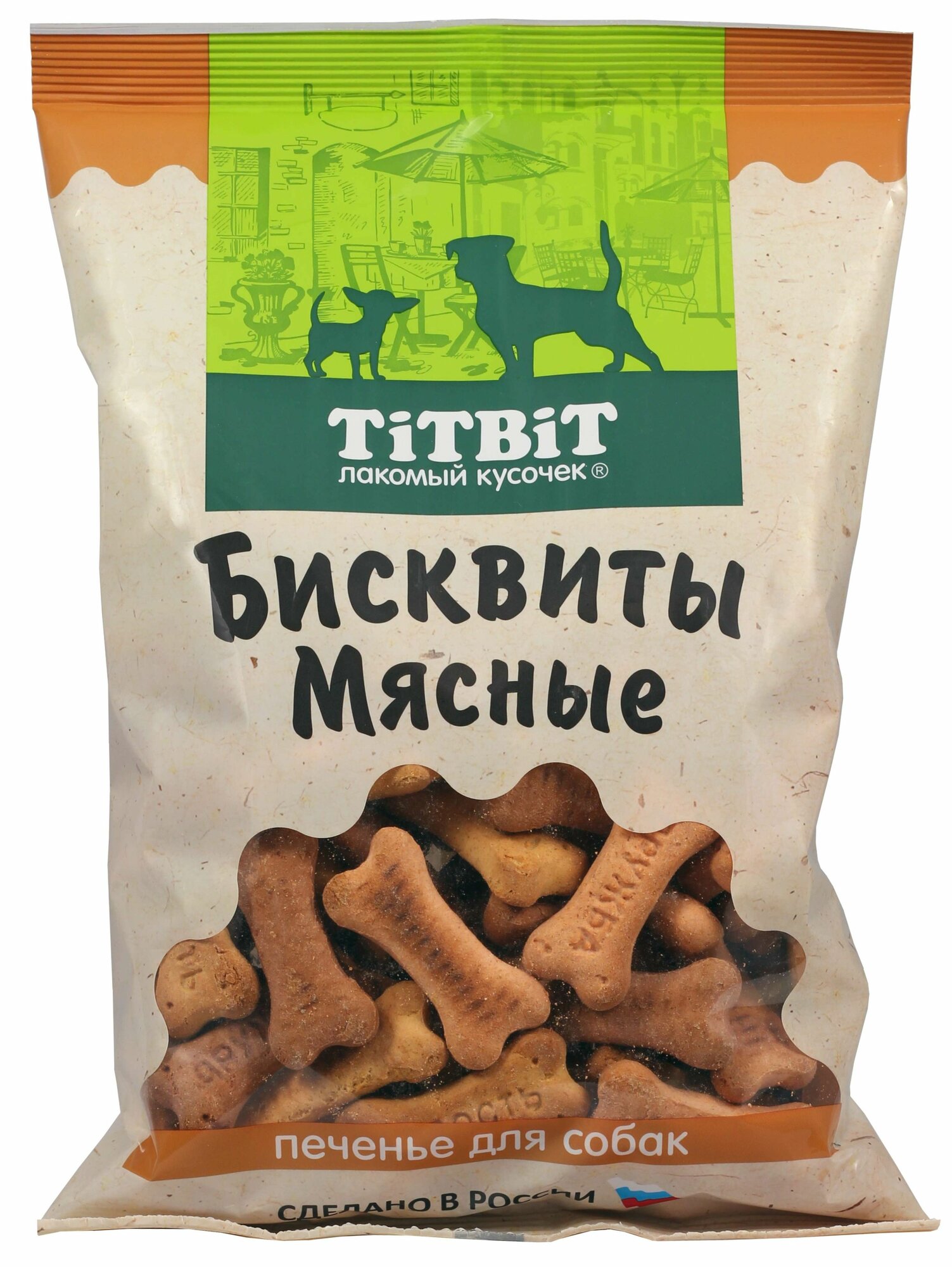 Лакомство для собак Печенье Бисквиты мясные 500г