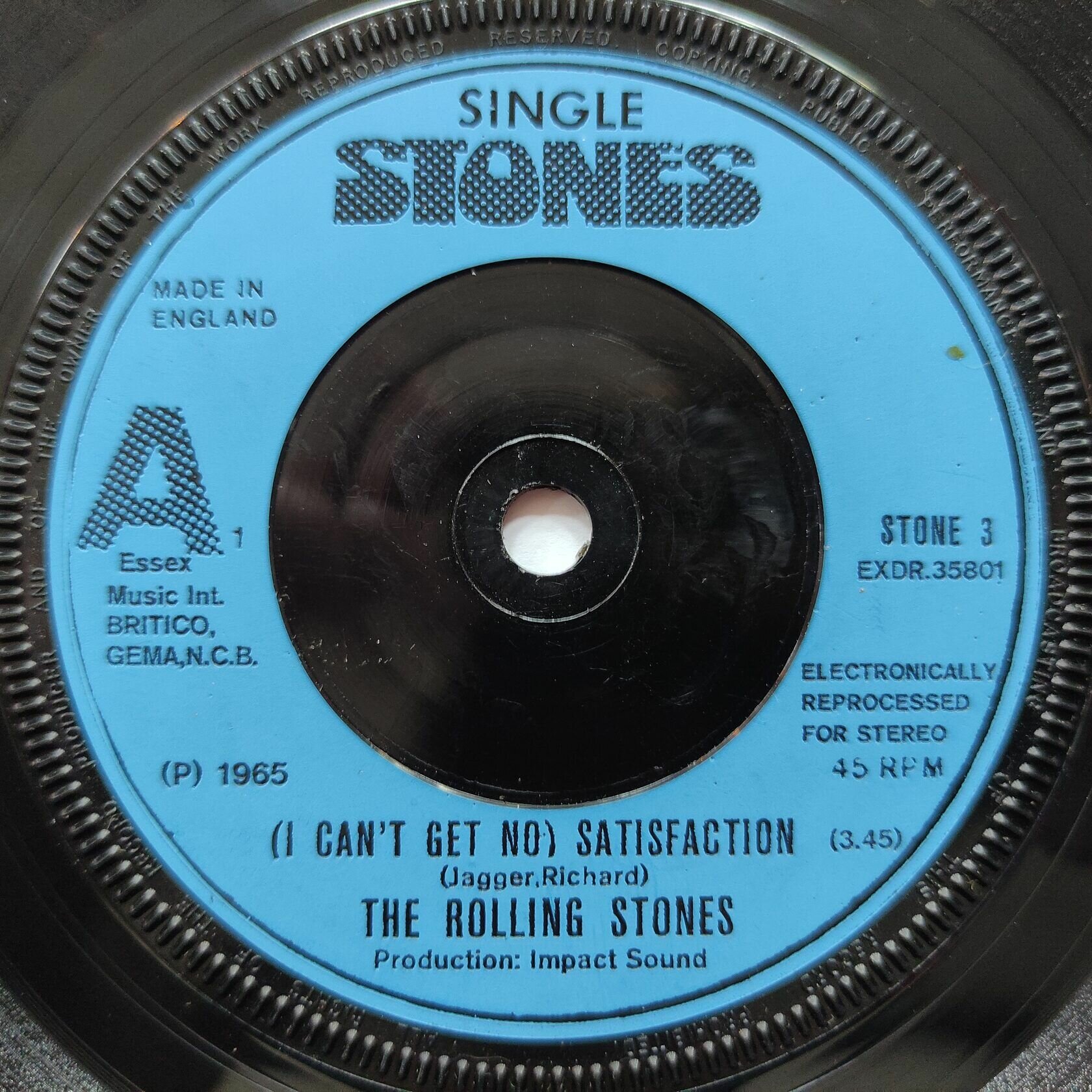 Пластинка The Rolling Stones "(I Can't Get No) Satisfaction / Little By Little" 7" (Single/UK/1980) VG/VG
