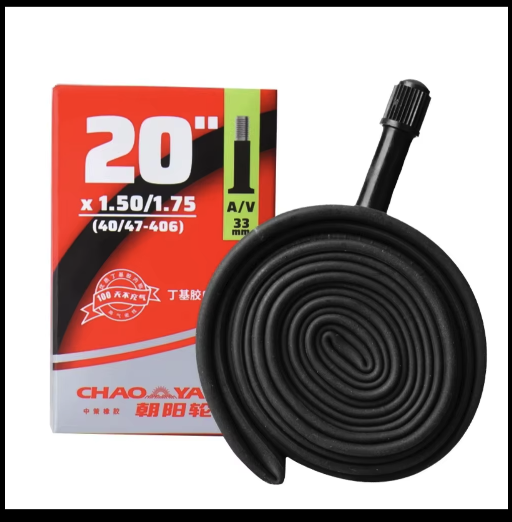 Велосипедная камера 20 дюймов ChaoYang 1.5-1.75" 40/47-406 ниппель AV33 вес 102гр