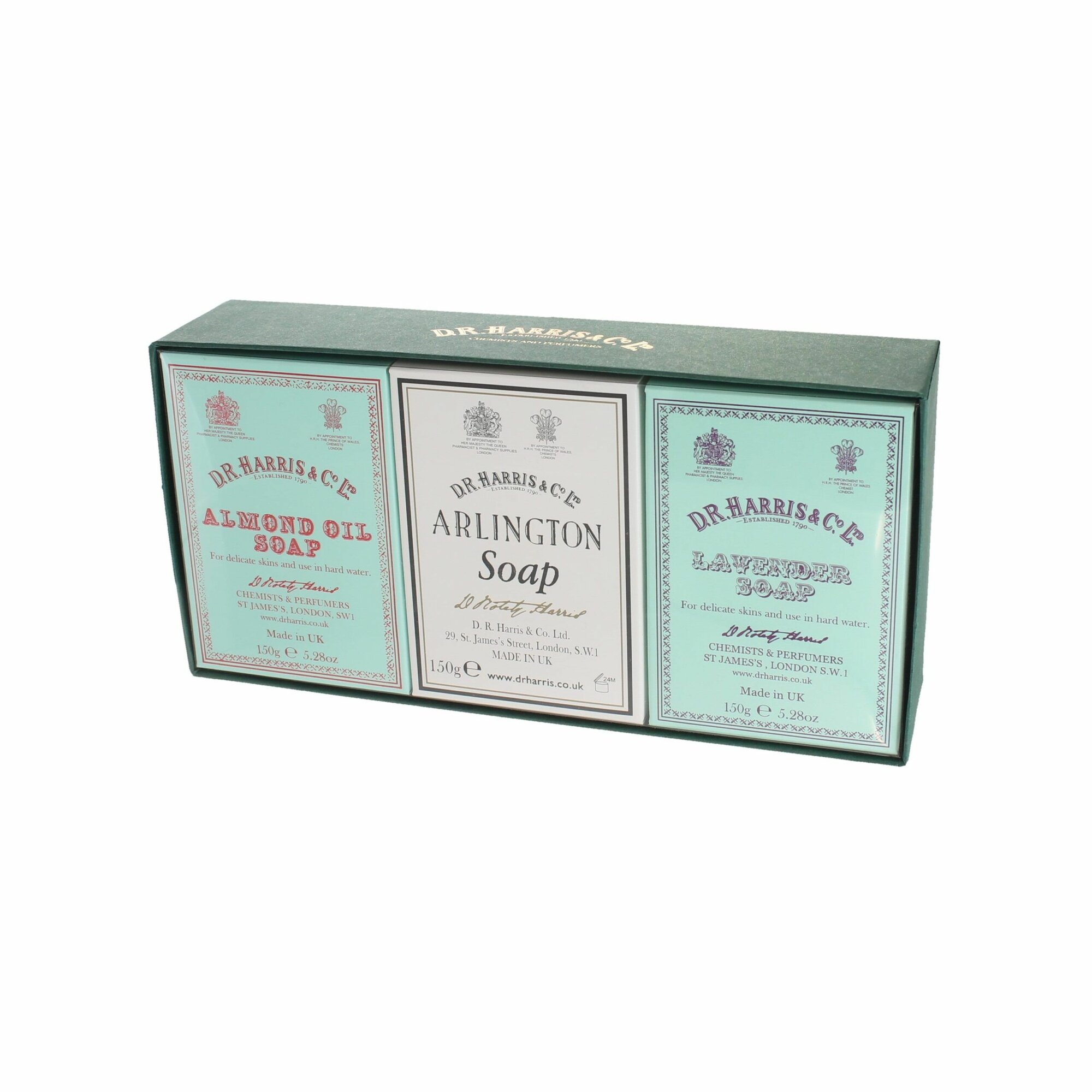 Мыло для ванны D.R. Harris Almond, Arlington, Lavanda 3x150 гр