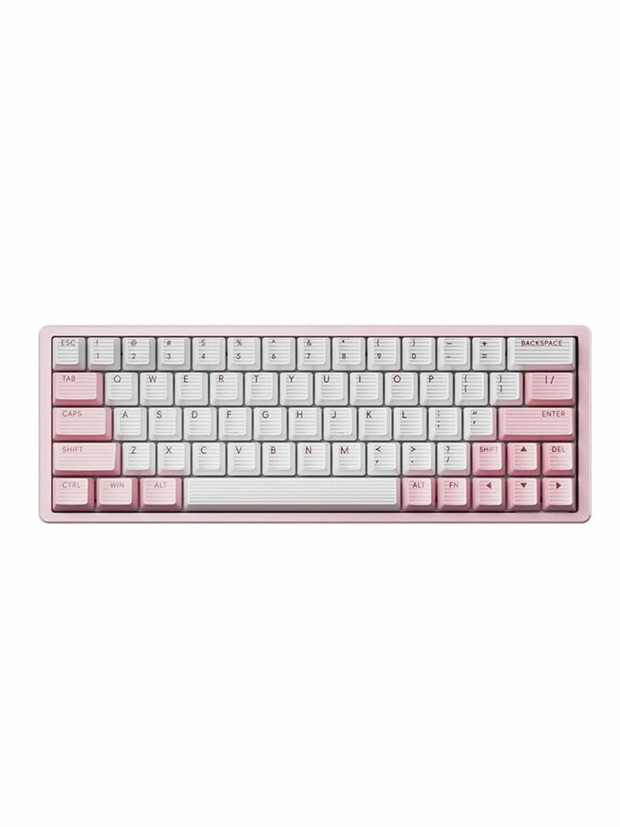 Scyrox Xpunk 63, белый/розовый, игровая проводная клавиатура