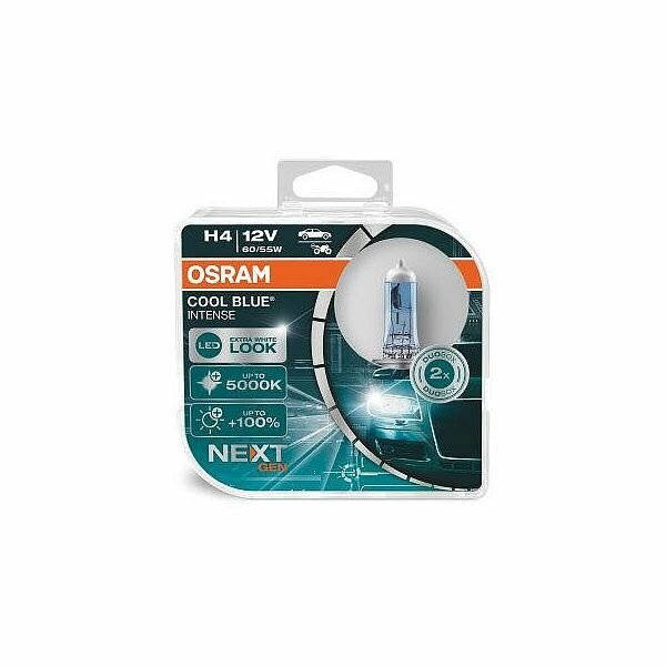 Лампа 12V H4 60/55W P43t 5000K OSRAM COOL BLUE INTENSE 2 шт. DUOBOX 64193CBN-HCB
