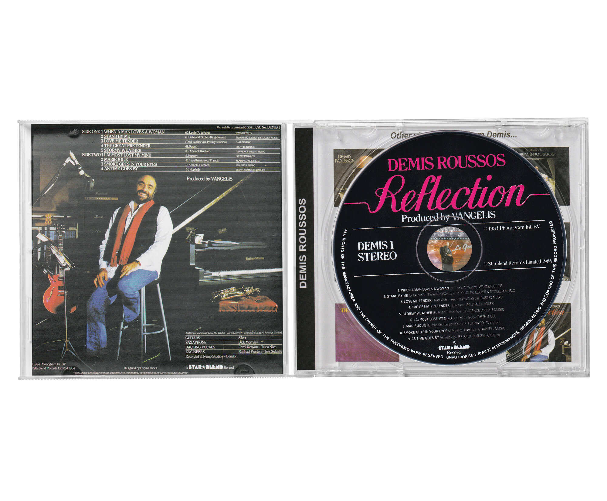 Demis Roussos - Reflection, 1984, 4-page, CD-Аудио — фото 1