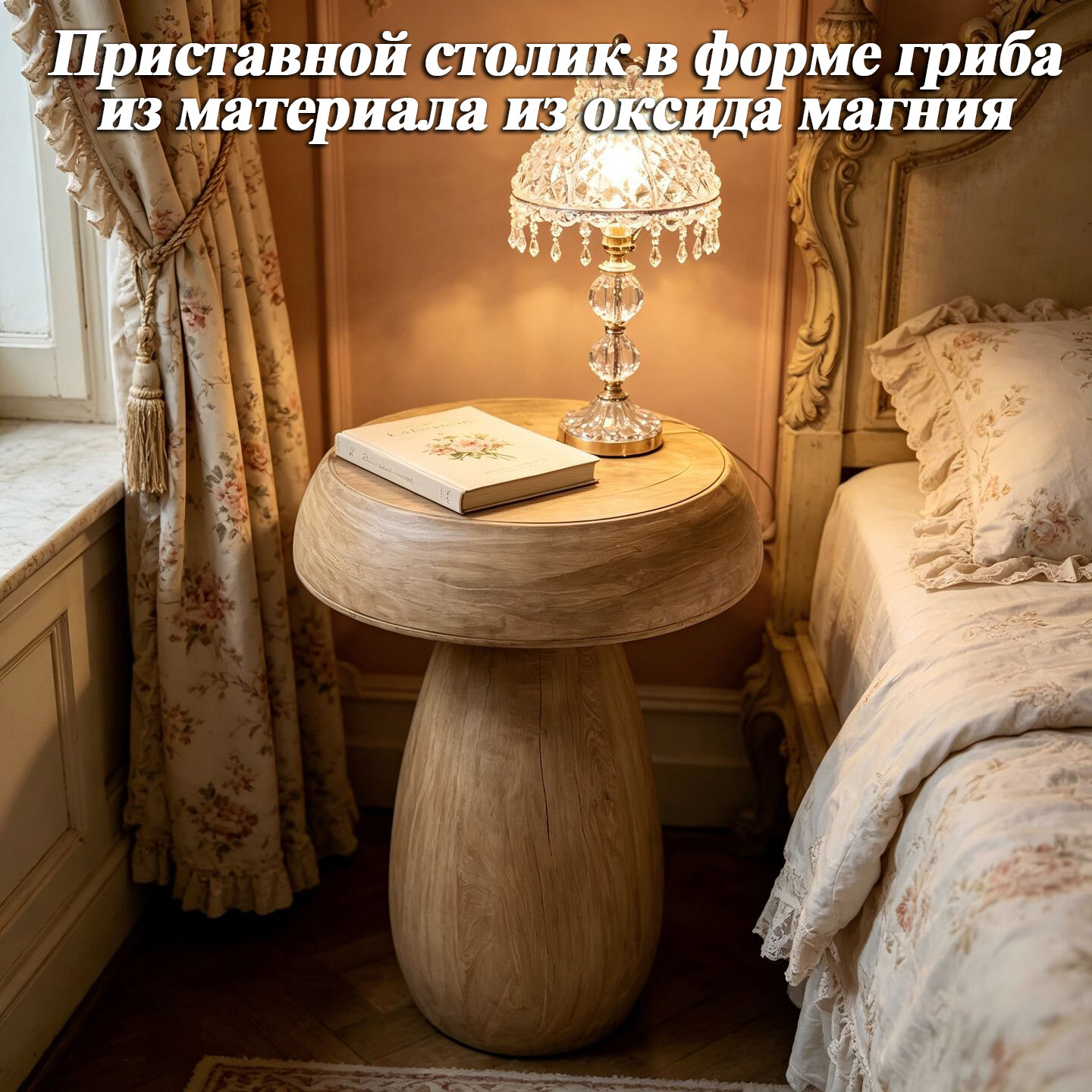 Маринованный грибной тумба из имитированного дерева, скандинавский стиль