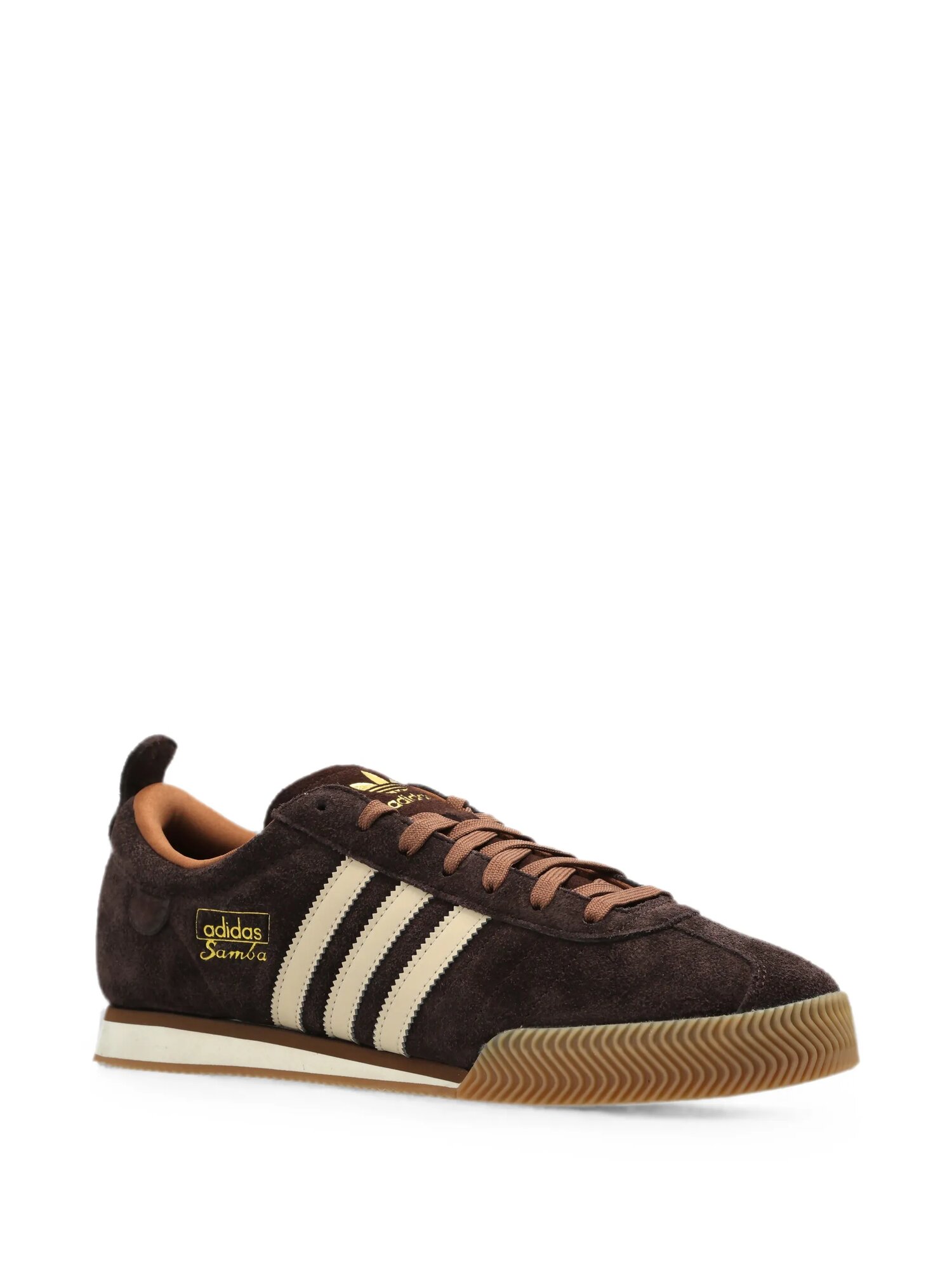 Кроссовки adidas Samba 62 Super, размер 12.5 US, коричневый/серый/оранжевый — фото 1