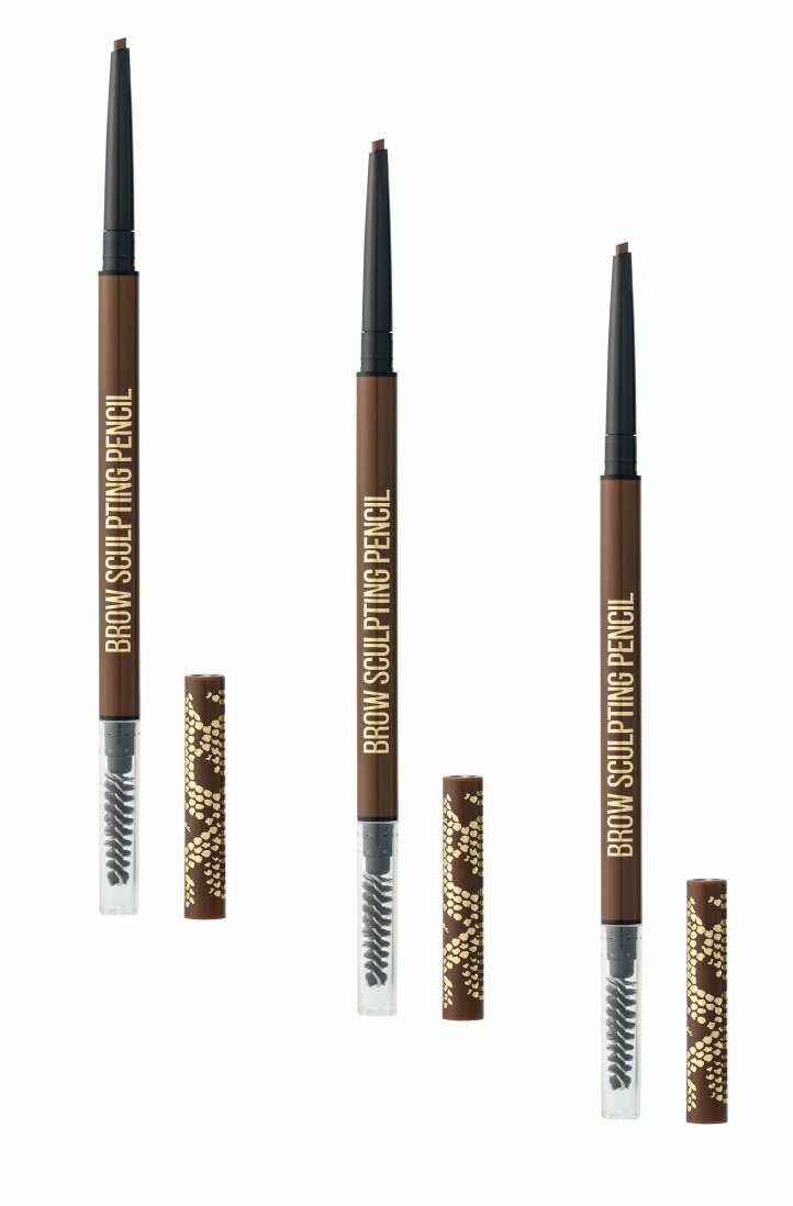Автоматический карандаш Stellary для бровей / Brow sculpting pencil тон 02 3шт