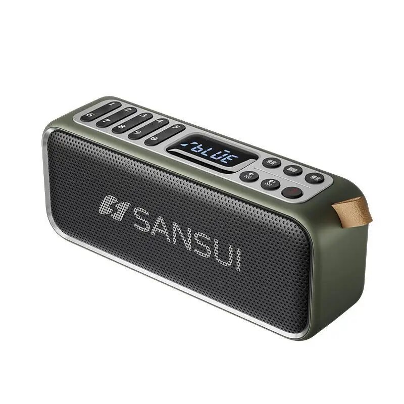 SANSUI F36 Ретро Bluetooth-динамик, армейский зеленый