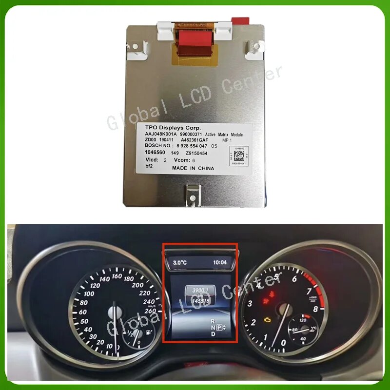 Оригинальный ЖК-дисплей AAJ048K001A для Mercedes-Benz W166 W164