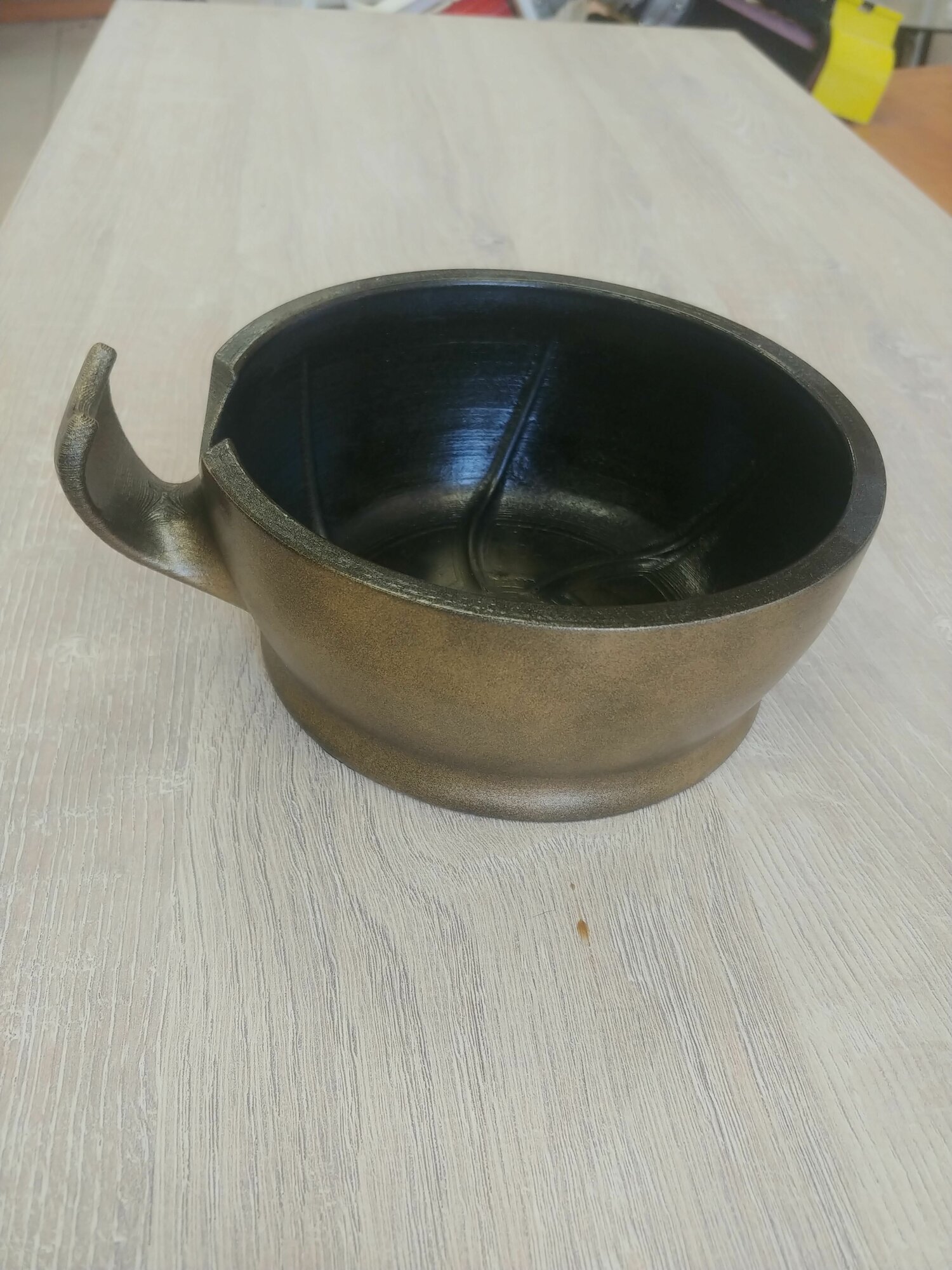 Чаша для бритья, пластик, диаметр 150 мм, 1 шт.