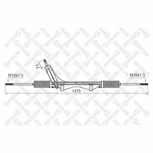 Рейка рулевая Stellox 0035016sx для Ford TRANSIT