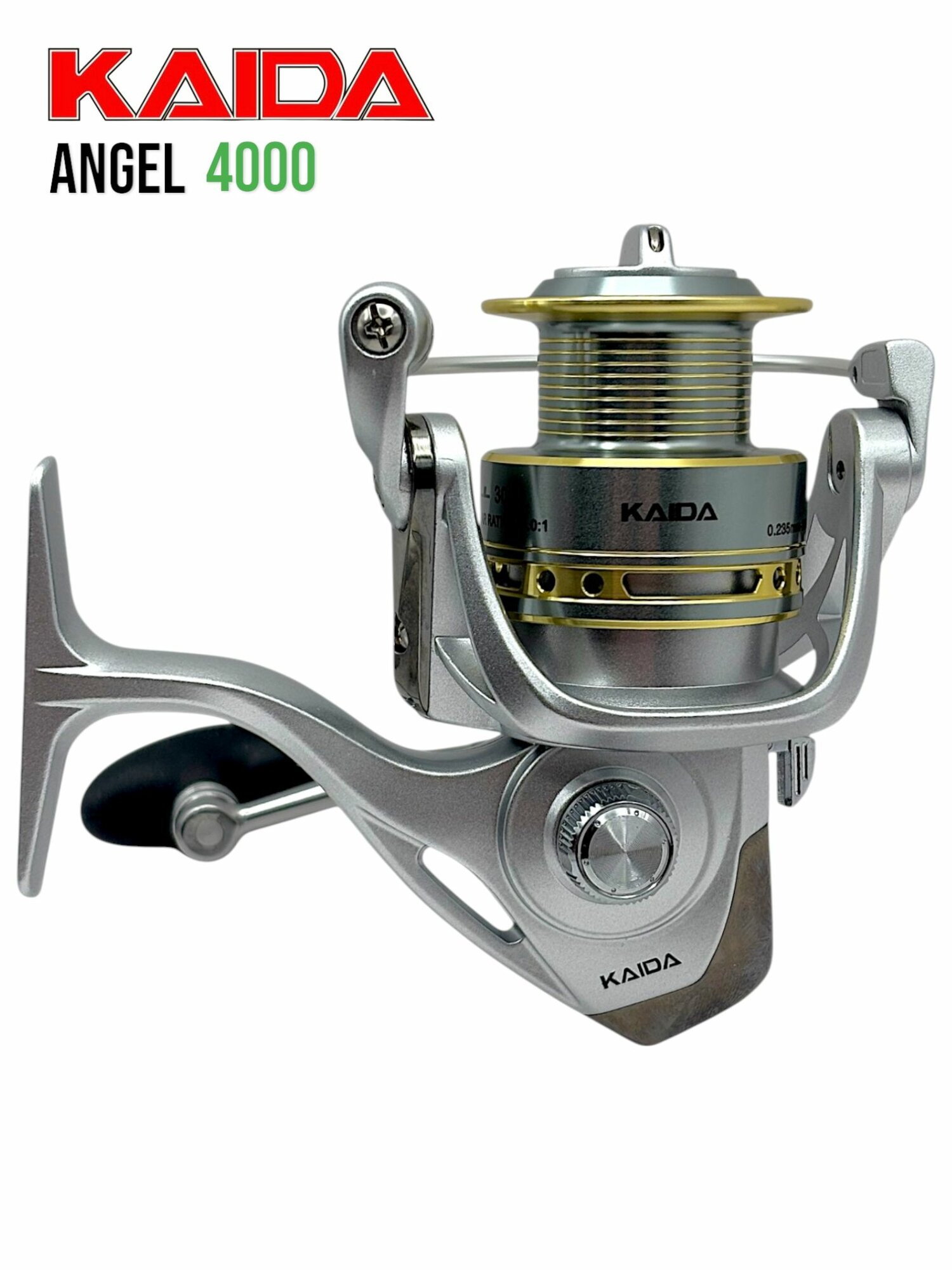 Катушка Kaida ANGELL 4000 5+1 для рыбалки для спиннинга, удочки кайда