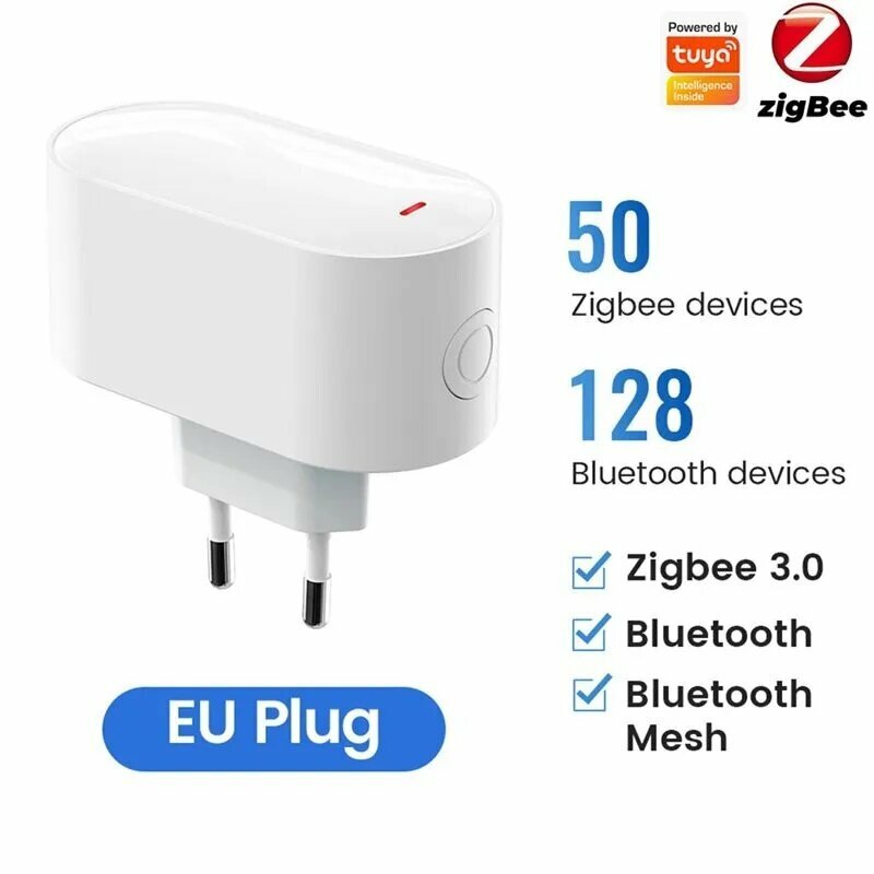 Tuya Zigbee3.0 Ble Mesh Gateway Smart Hub Вилка ЕС