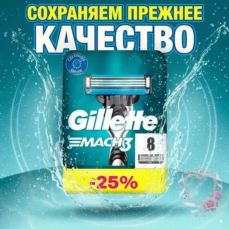 Сменные кассеты для мужских бритв