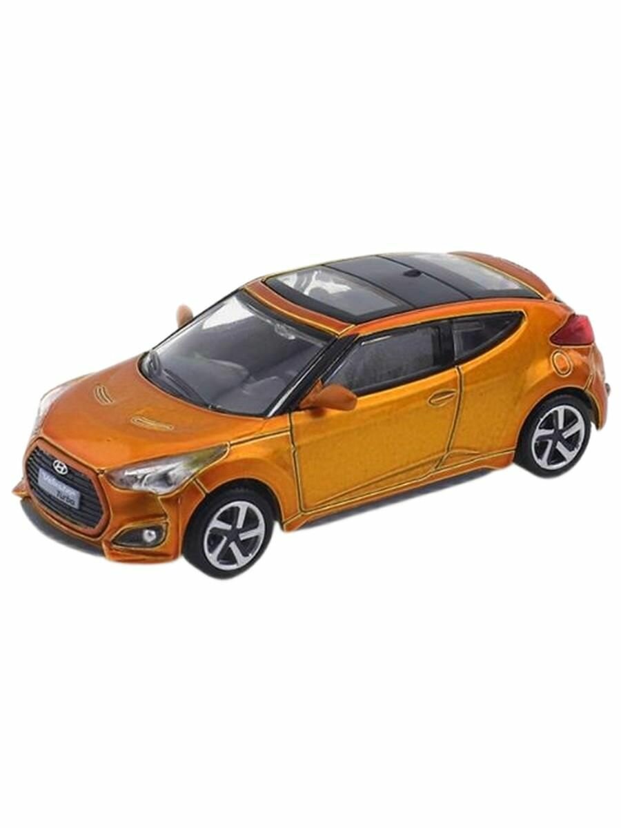 Машинка металлическая Kоллекционная модель DCT 1:64 Veloster Turbo Orange