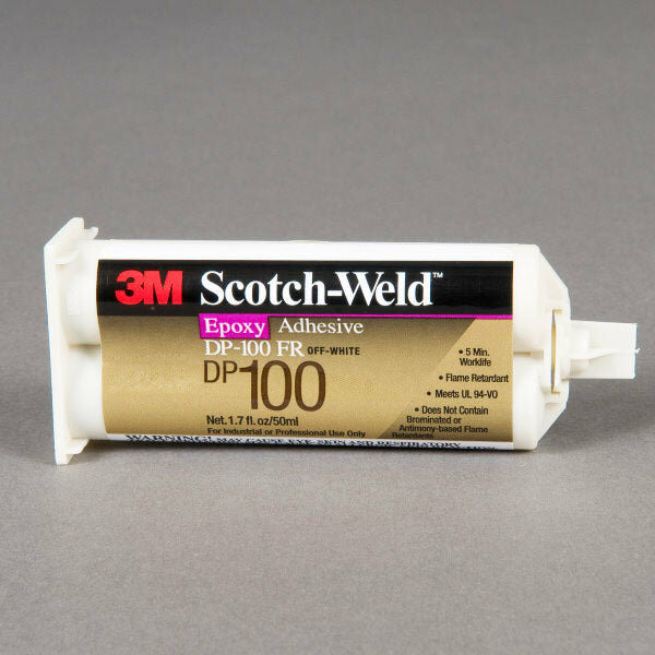 Клей двухкомпонентный 3М Scotch-Weld DP100FR, эпоксидный, белый, EPX 50мл.